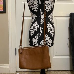 Coach | Bags | Coach Crossbody Brown Pebble Leather Bag | Poshmark